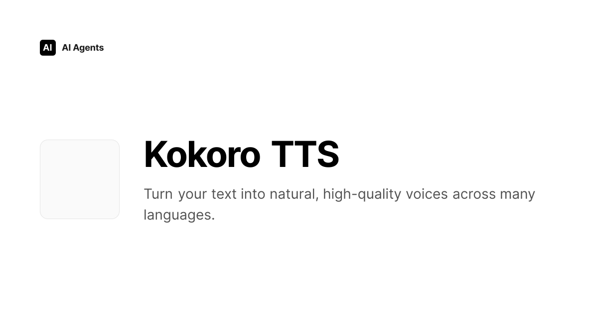Kokoro Tts Review 2026 Ai Infrastructure And Mlops Tool Pricing 8323