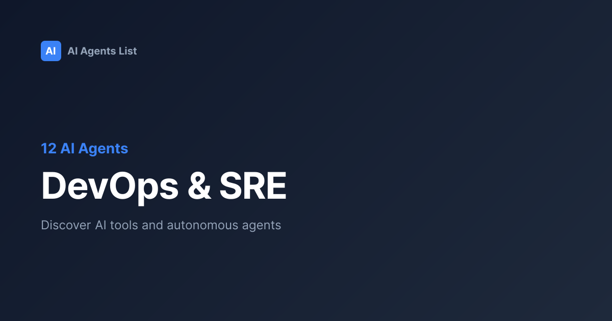DevOps & SRE AI Tools | Best Software Engineering Agents 2025